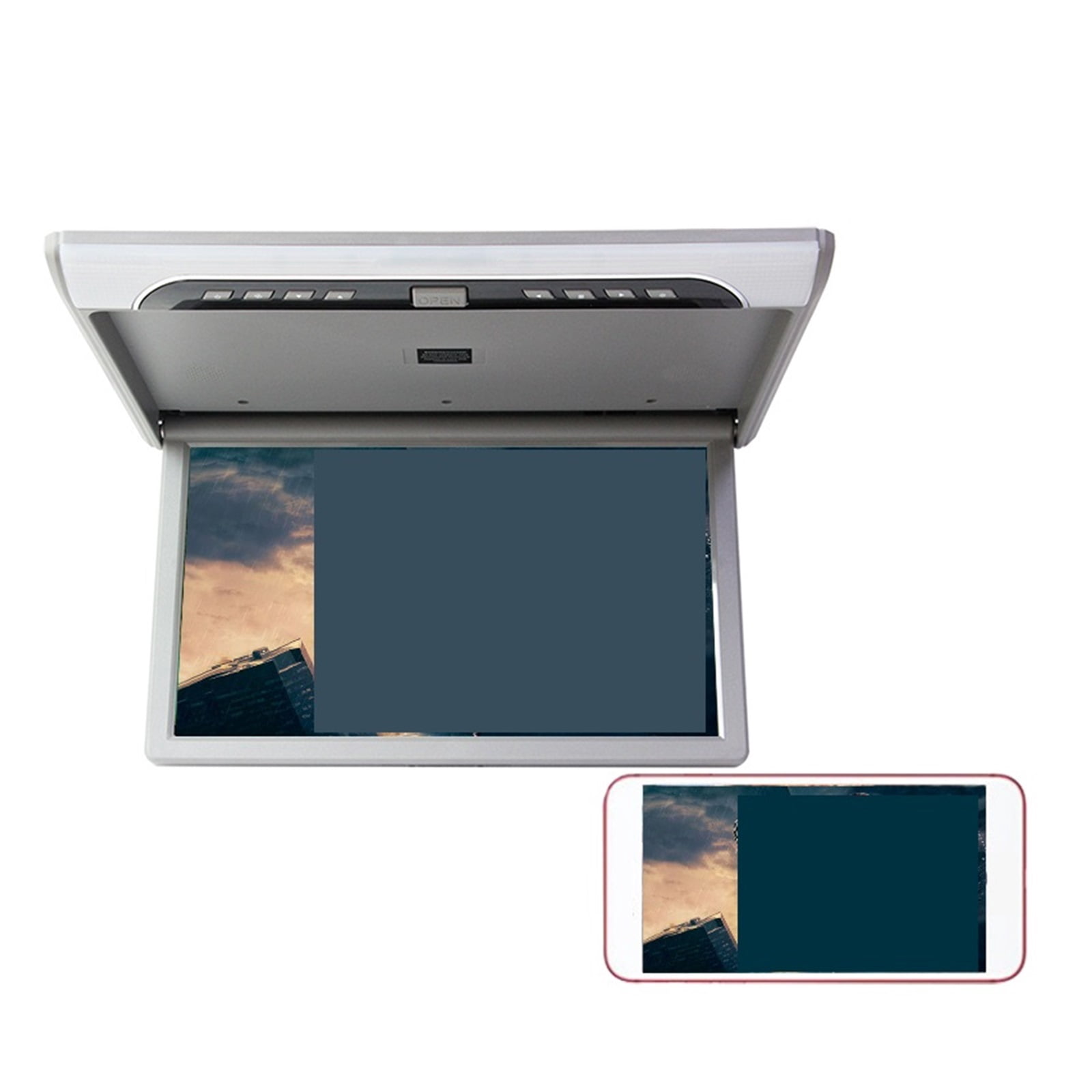 19 Inch Car Monitor 1080P HD LCD Screen Portable Car Video Players ...