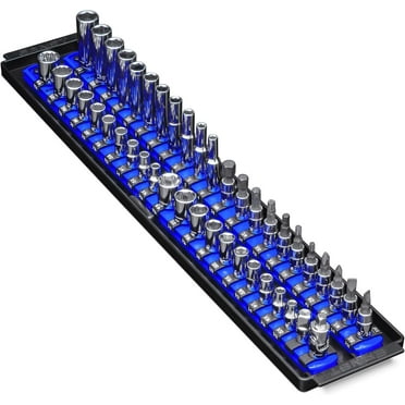 DURATECH Socket Organizer, 48-Piece Portable Socket Holder with Handle ...