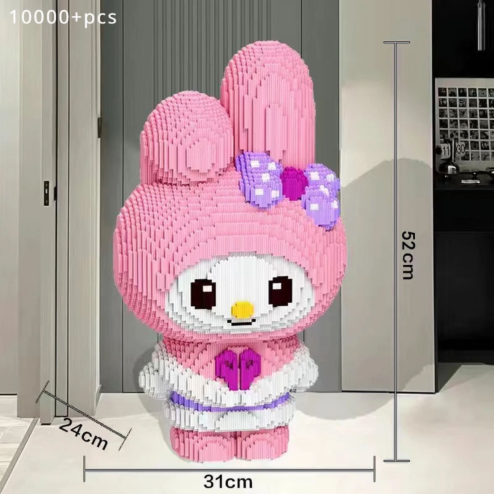 19 Inch Super Sized Sanrio Kuromi Melody Blocks Puzzle Toy Christmas ...