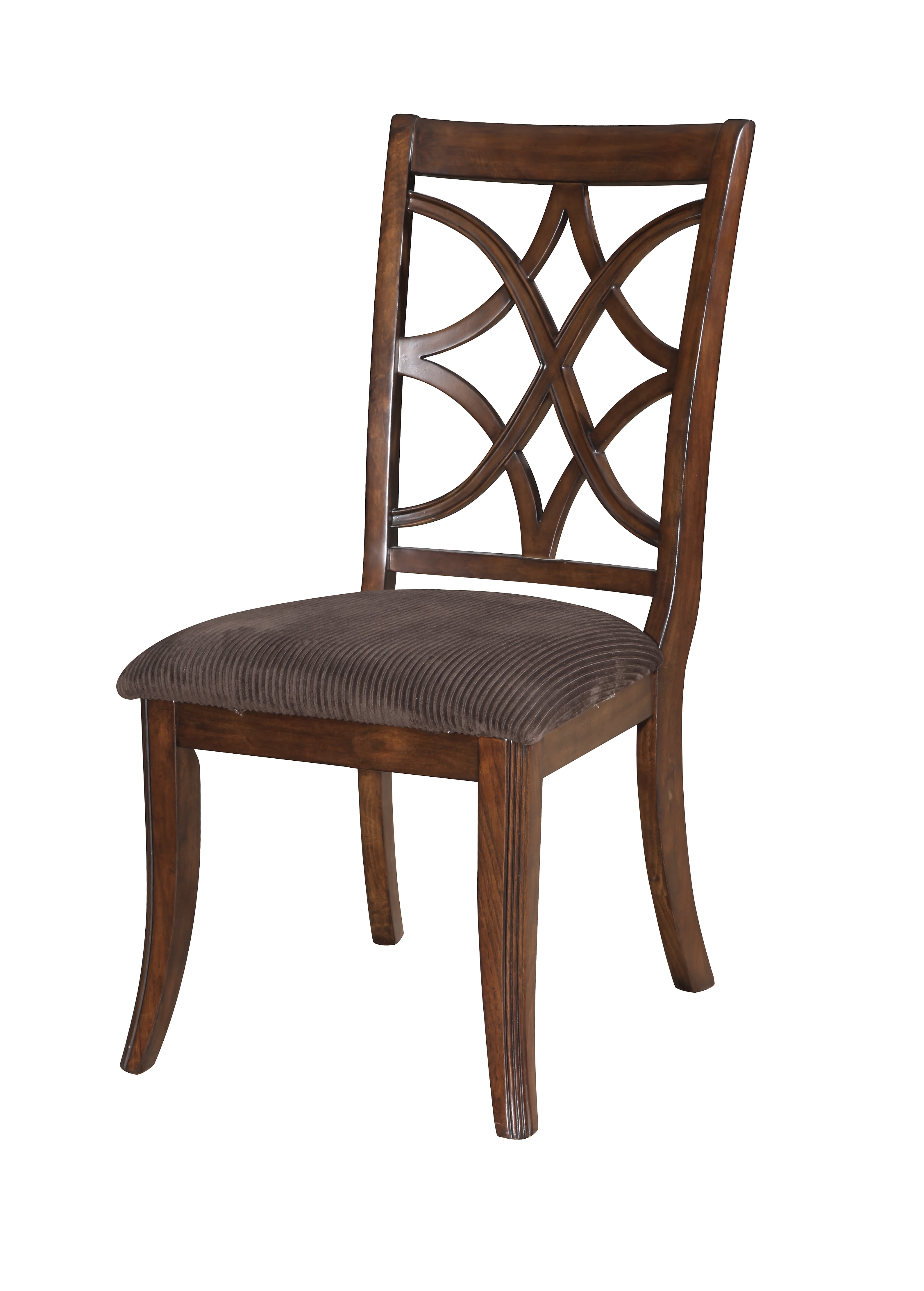 19 Inch Wide Wood Dining Side Chair, Set of 2, Brown- Saltoro Sherpi ...