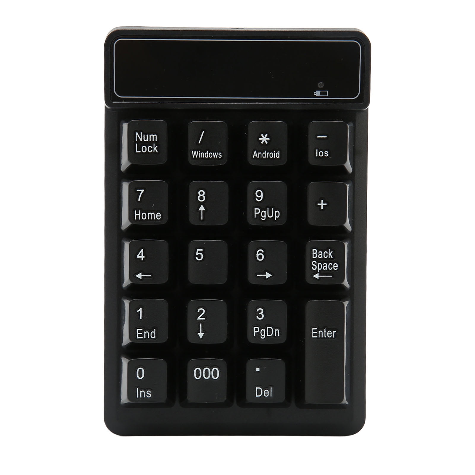 Wireless Number Pad Black 19 U Shaped Keys BT4.0 Battery Powered ...