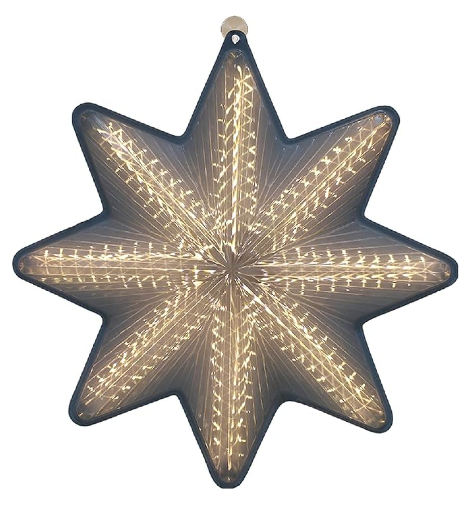 19" LED Shooting Star Window Decoration, 80 Warm White Lights - 3D ...