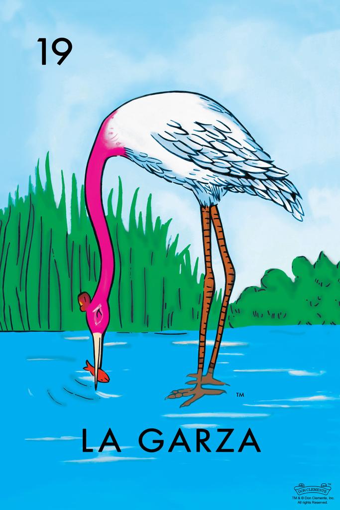 19 La Garza Heron Loteria Card Mexican Bingo Lottery Cool Wall Art ...