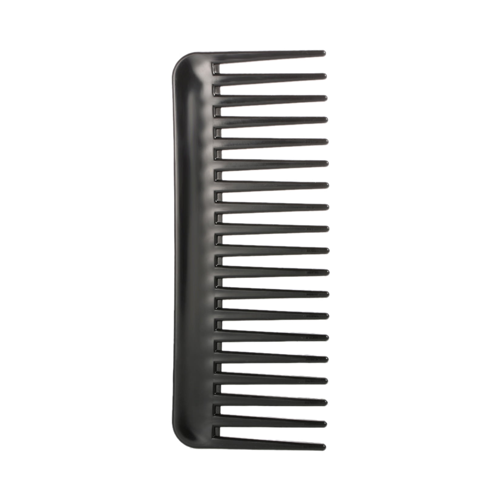 19" Large Wide Tooth Comb Detangling Hairbrush Black ABS Hairdressing ...
