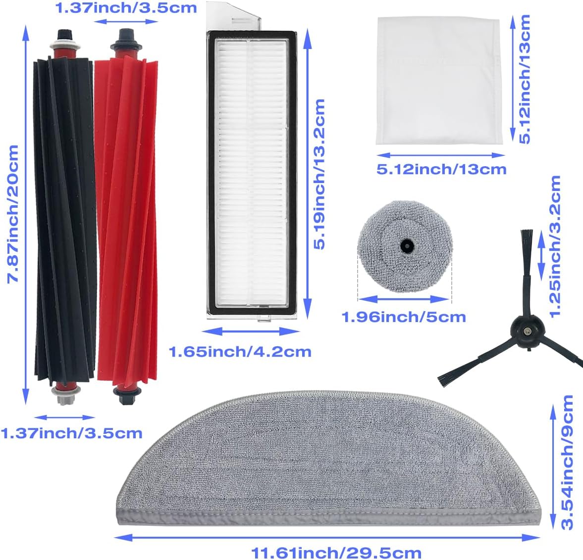 19 PCS S8 MaxV Accessories Kit for S8 /MaxV Robot Vacuum - Walmart.com