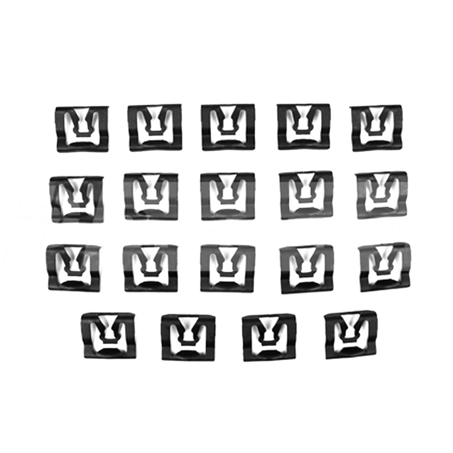 19-PIECE PUSH-ON TYPE REAR REVEAL MOULDING CLIP SET FOR HARDTOP MODELS ...