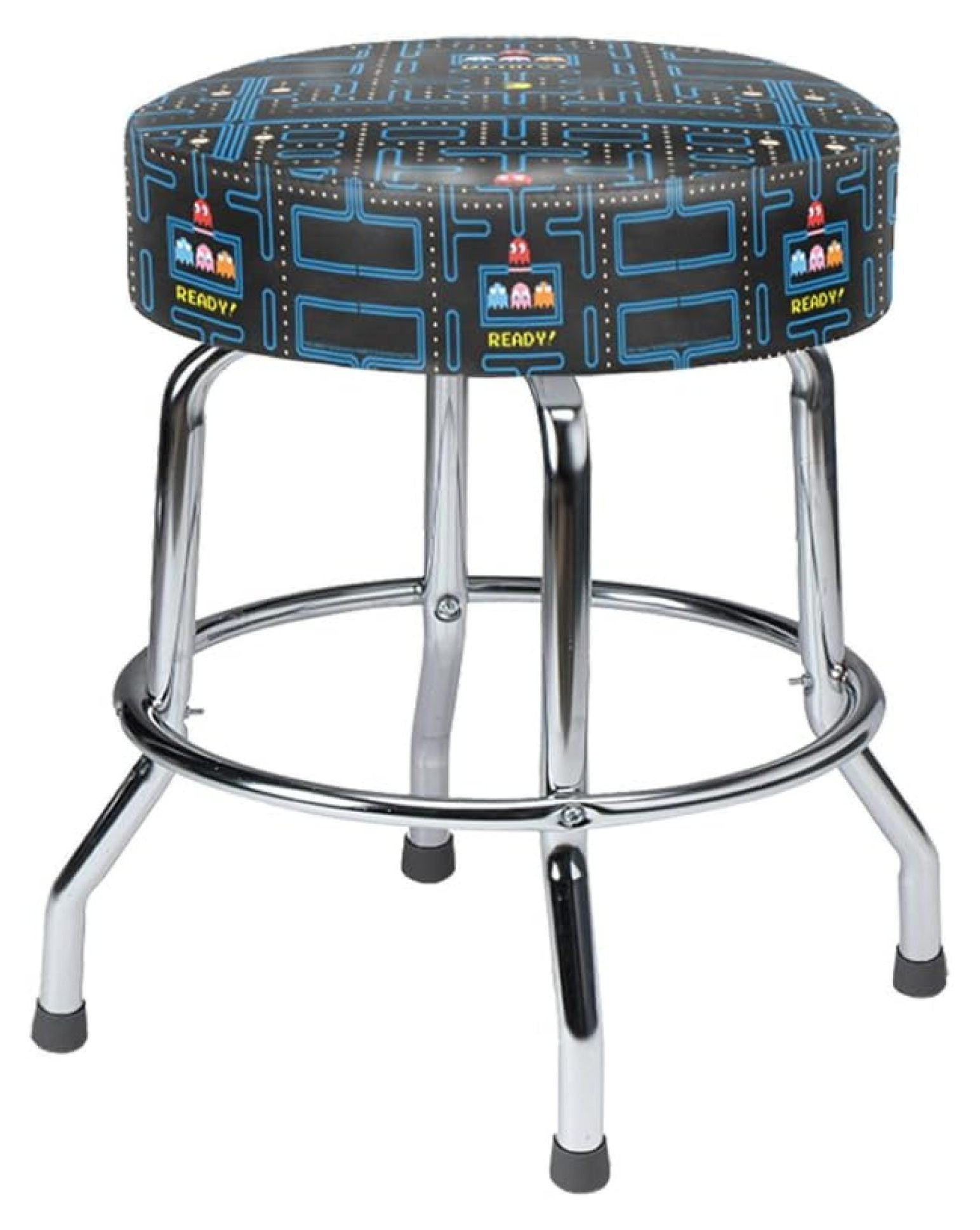 19" Pac Man Arcade Game Cocktail Table Swivel Bar Stool - Walmart.com