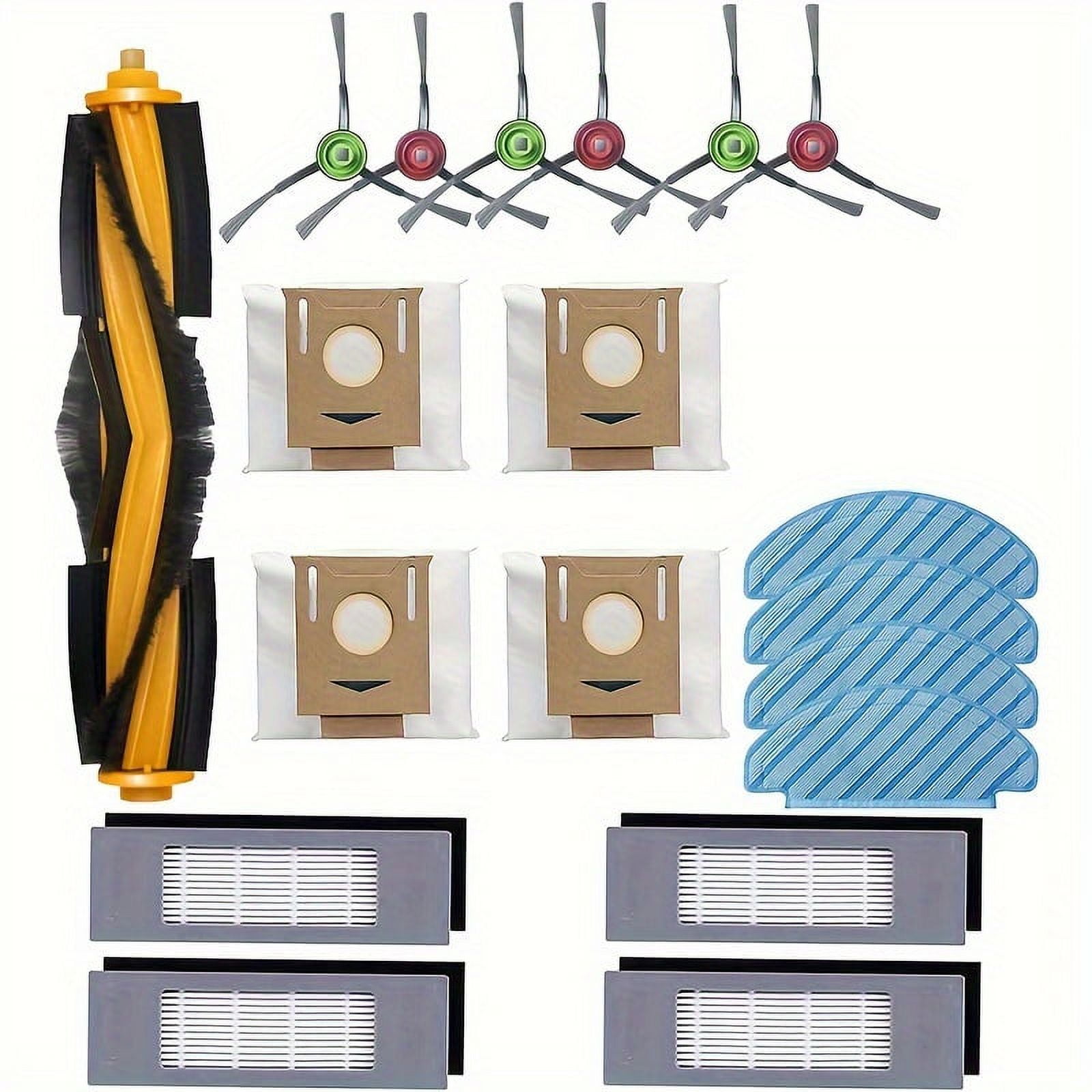 19 Pack Replacement Accessories Kit Fit For Ecovacs DEEBOT OZMO T8 AIVI ...