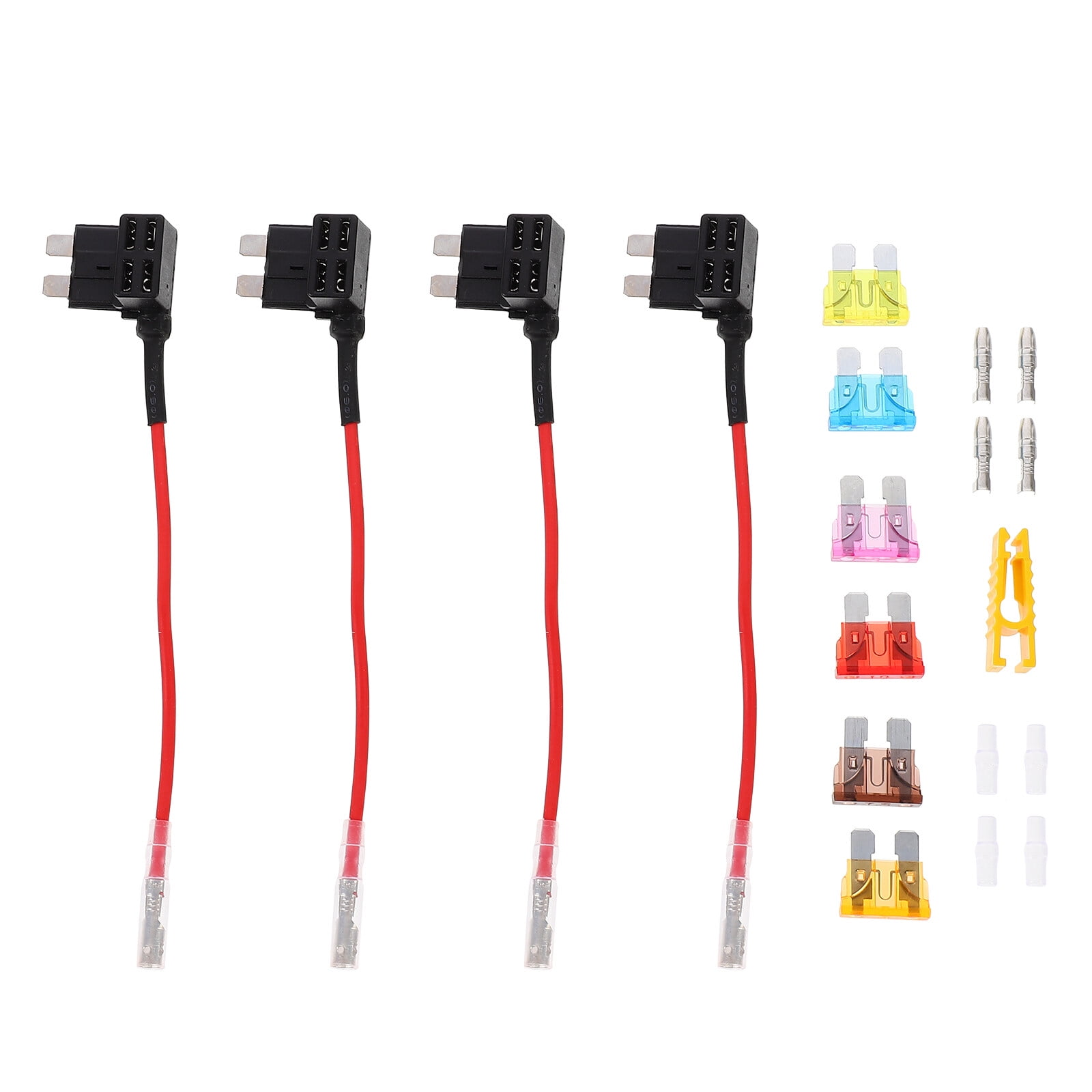 19 Pcs Fuse Power Obtaining Device Fuse Block Protect TAP Adapter Car ...