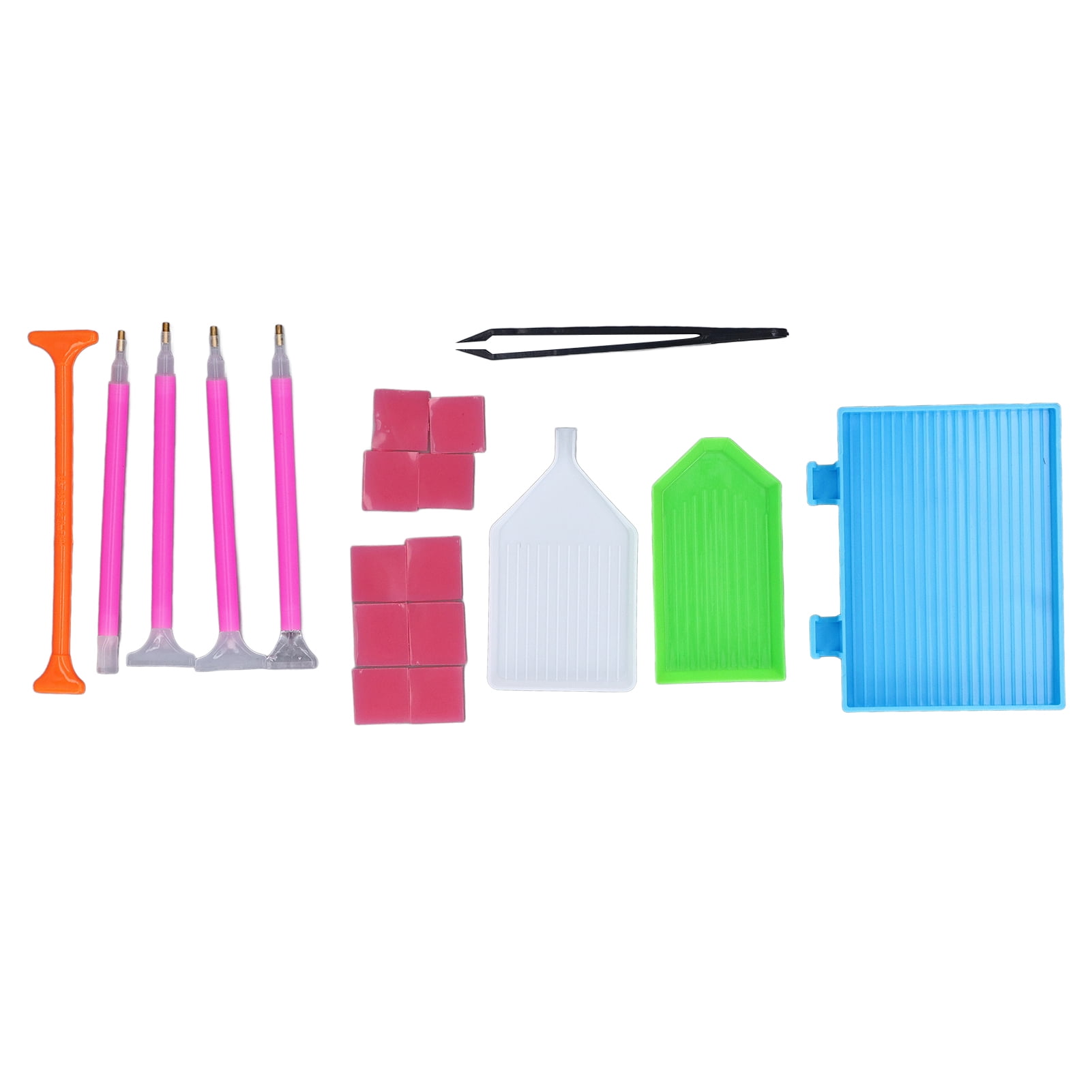 19 Pcs Set Rhinestone Painting Tool Kit 5 Rhinestone Paint Pens 3 Trays ...