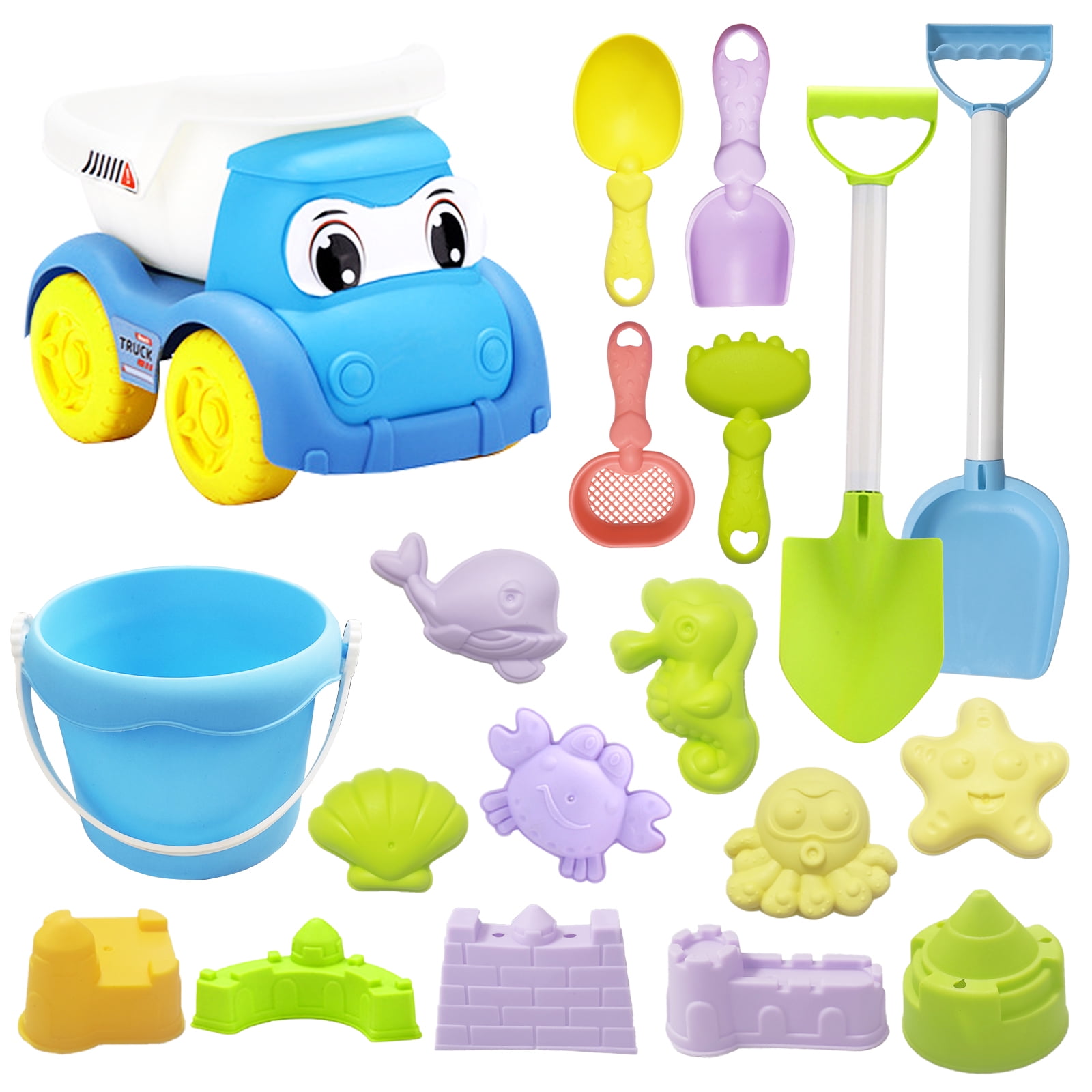19-Piece Beach Sand Toys Set for Kids – Durable & Travel-Friendly ...