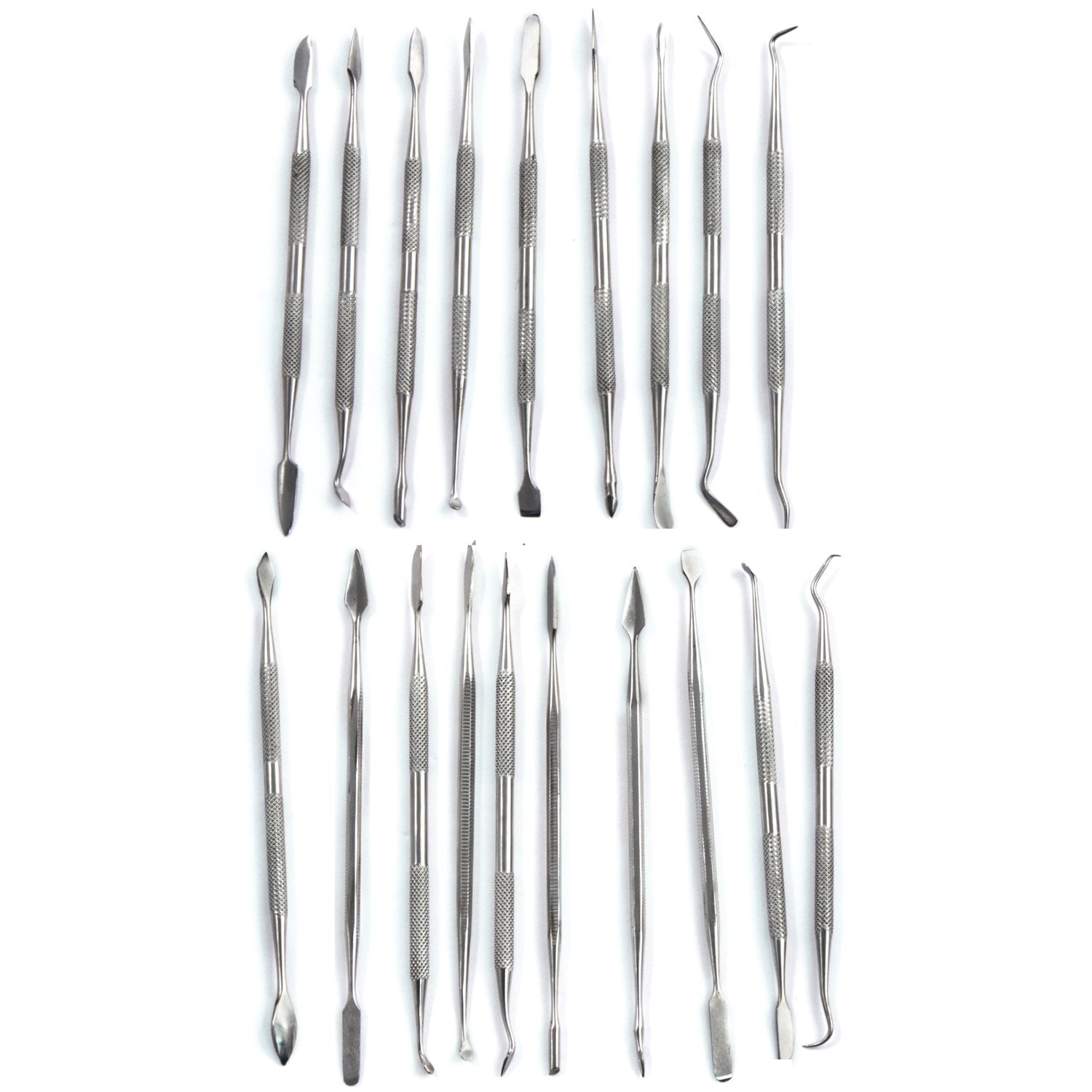 19 Piece Dual Sided Stainless Steel Wax Clay Carving Pick and Spatula ...