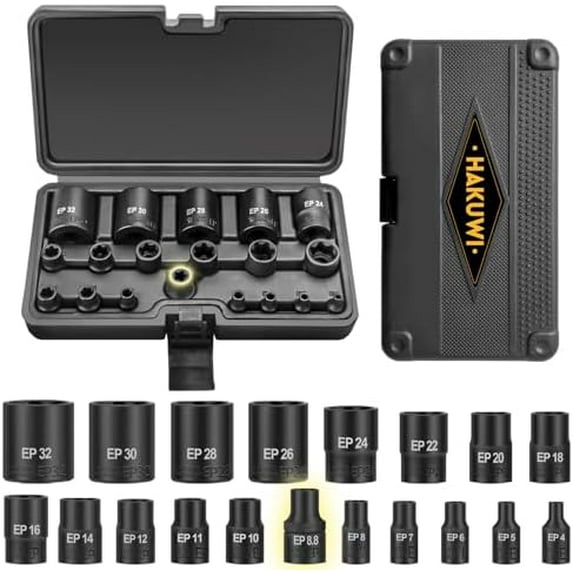 19-Piece External Torx Plus Socket Set, Star Socket Set, 6 Point EP ...