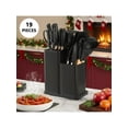 19-Piece Kitchen Utensils & Knife Set, Non-Stick Silicone & Stainless ...