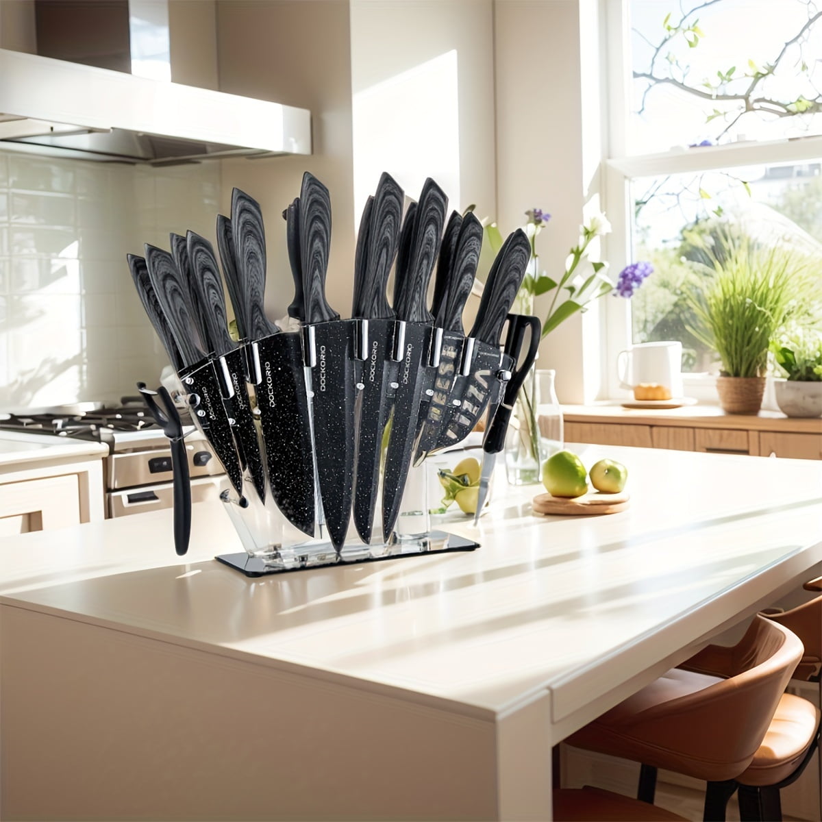 19-Piece Premium High Carbon Stainless Steel Sharp Steak Knives Set ...