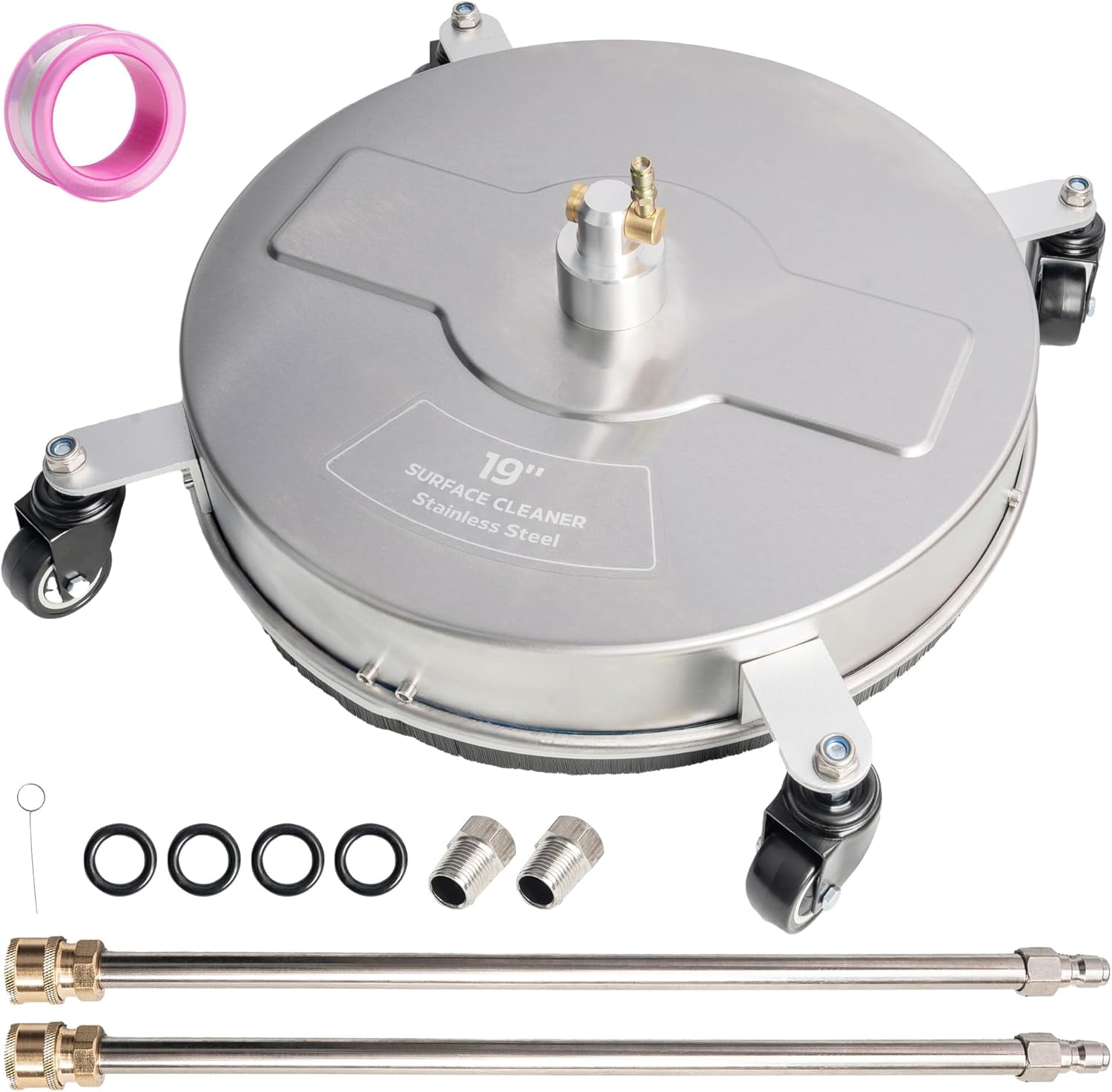 19" Pressure Washer Surface Cleaner, Stainless Steel Surface Cleaner ...