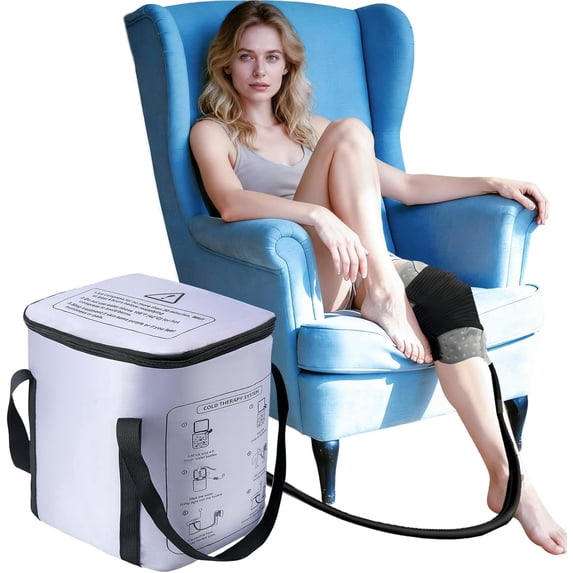 19 QT Ice Machine for Knee After Surgery with 6- Timer, 3 Speeds, Cold ...