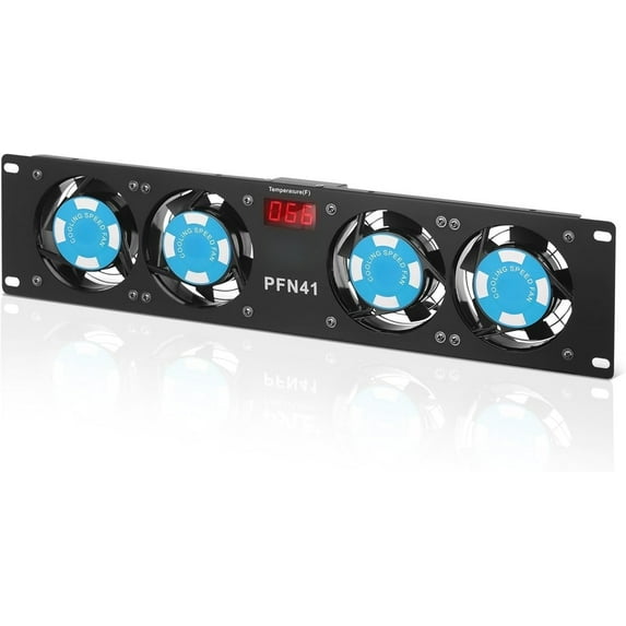 19” Rack-Mount Equipment Cooling Fans - 110V/60Hz Power, 4 Cooler ...