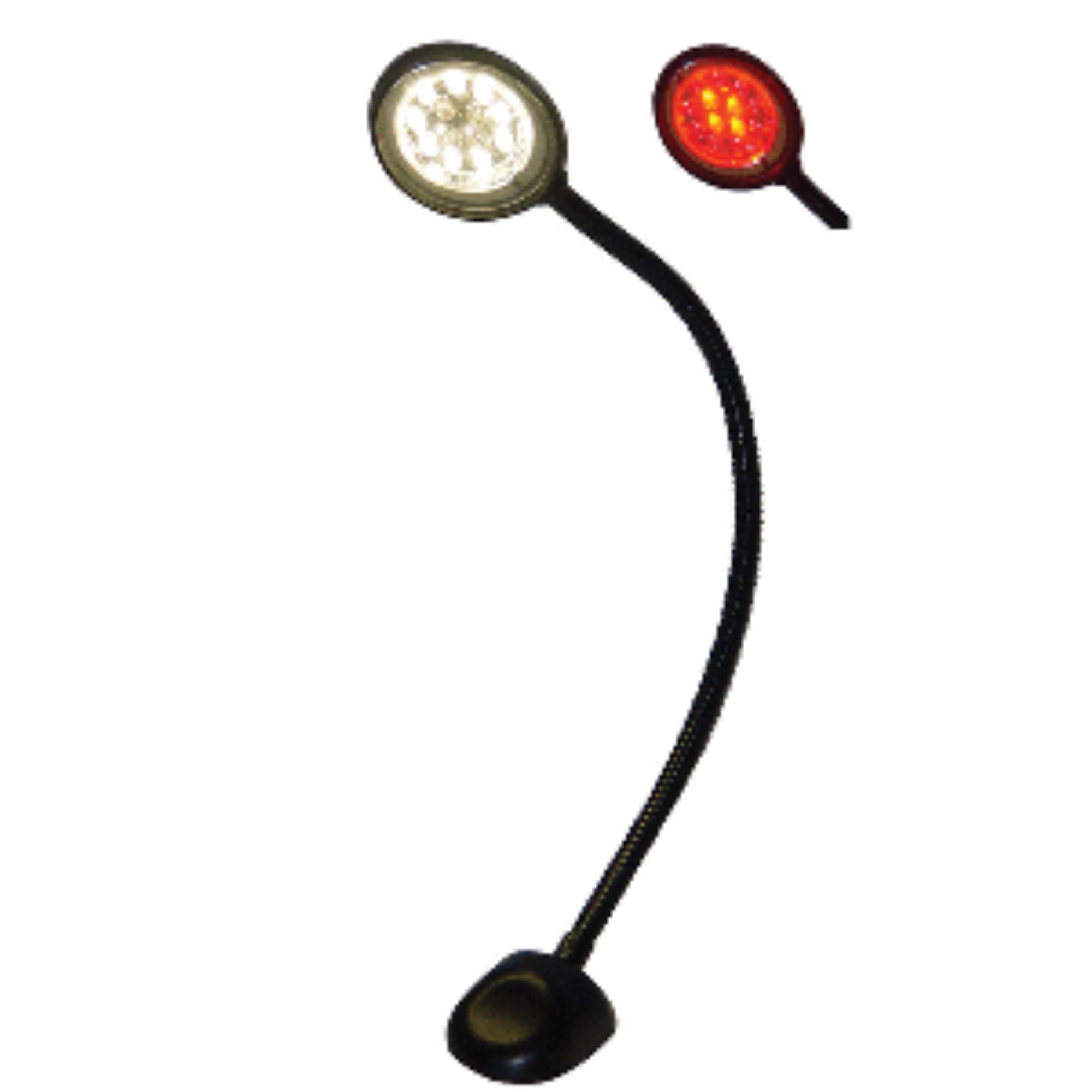 19" Red and White Gaborone Flexible LED Chart Reading Light 12V ...