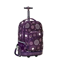 "Rockland Double Handle Wheels Travel Bag, 17"" Rolling Backpack R01 ...