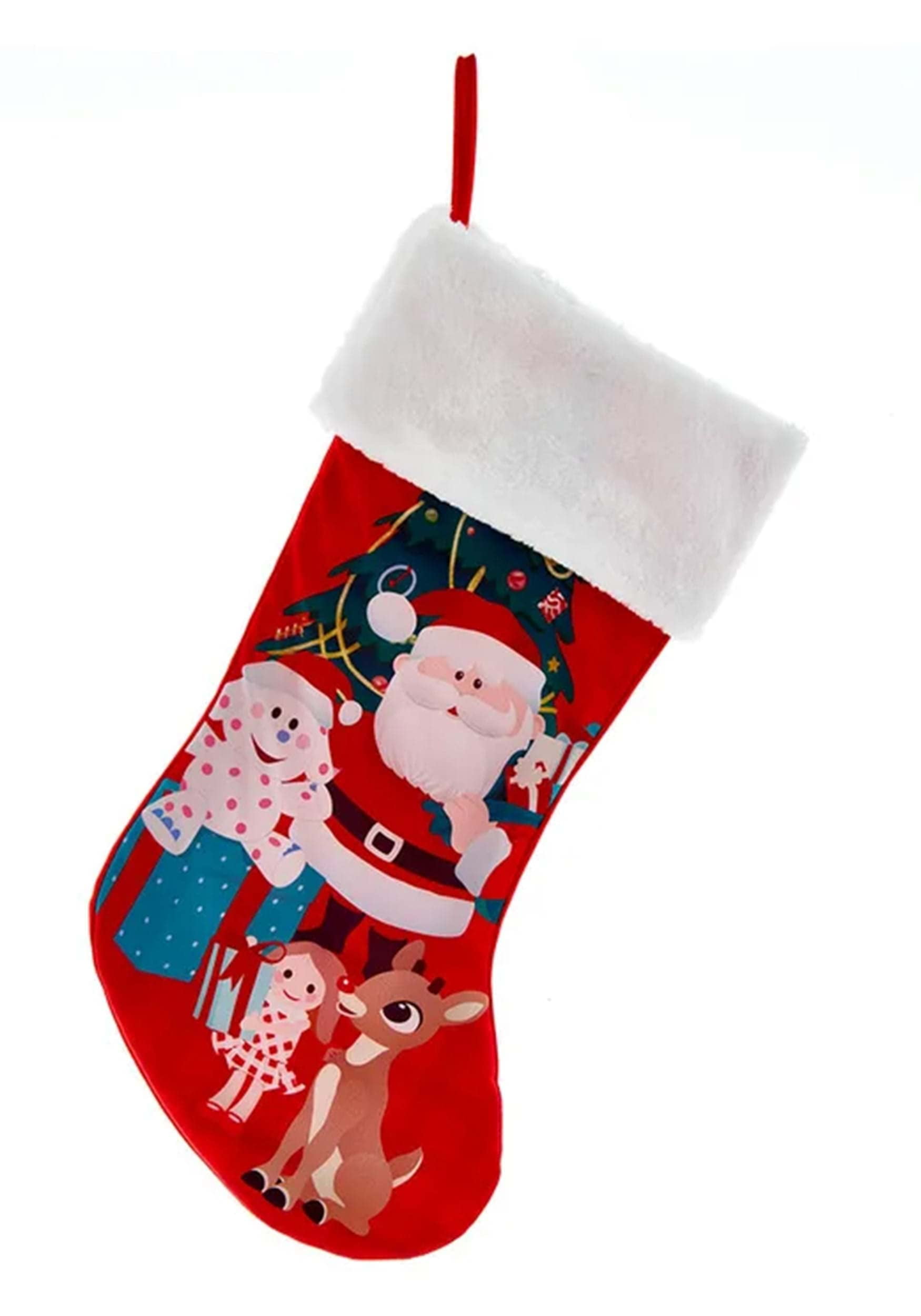 Kurt S. Adler Rudolph The Red Nose Reindeer Christmas Stocking with ...
