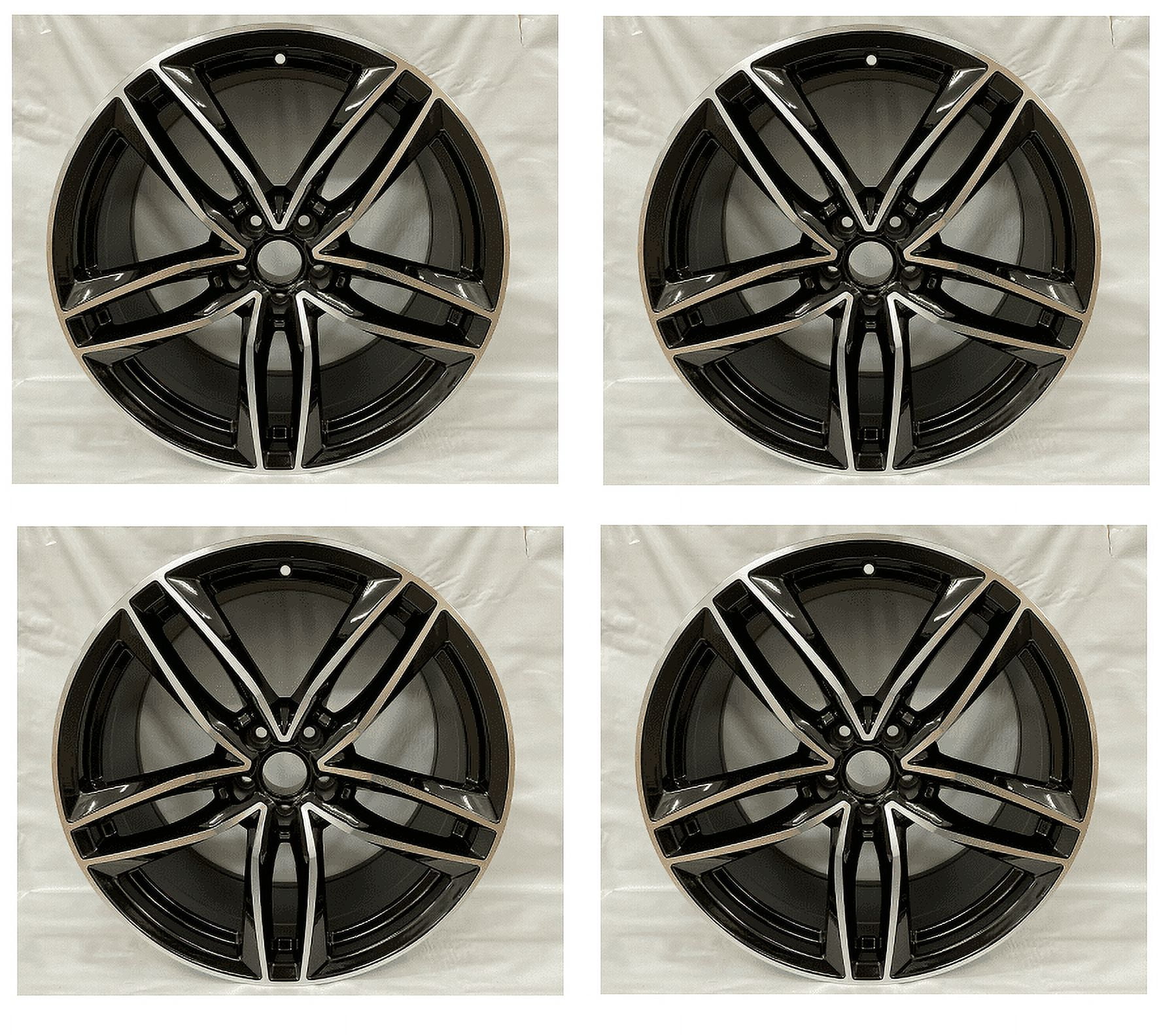 19" S LINE RS6 STYLE BLACK MAC WHEELS RIMS FITS AUDI Q7 TDI FSI TSI ...