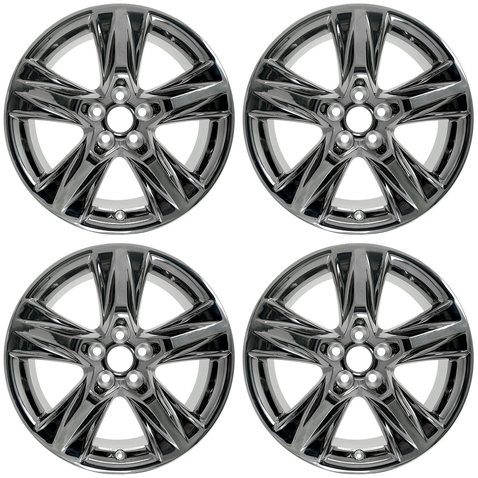 19" SET OF 4 NEW Dark Chrome Wheels for 2017-2019 Toyota Highlander OEM ...