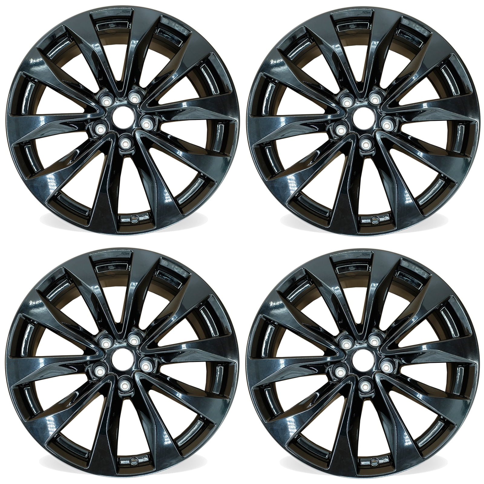 Velospinner 19” Gloss Black Wheels, Set of 4, fits Nissan Maxima 2016 ...