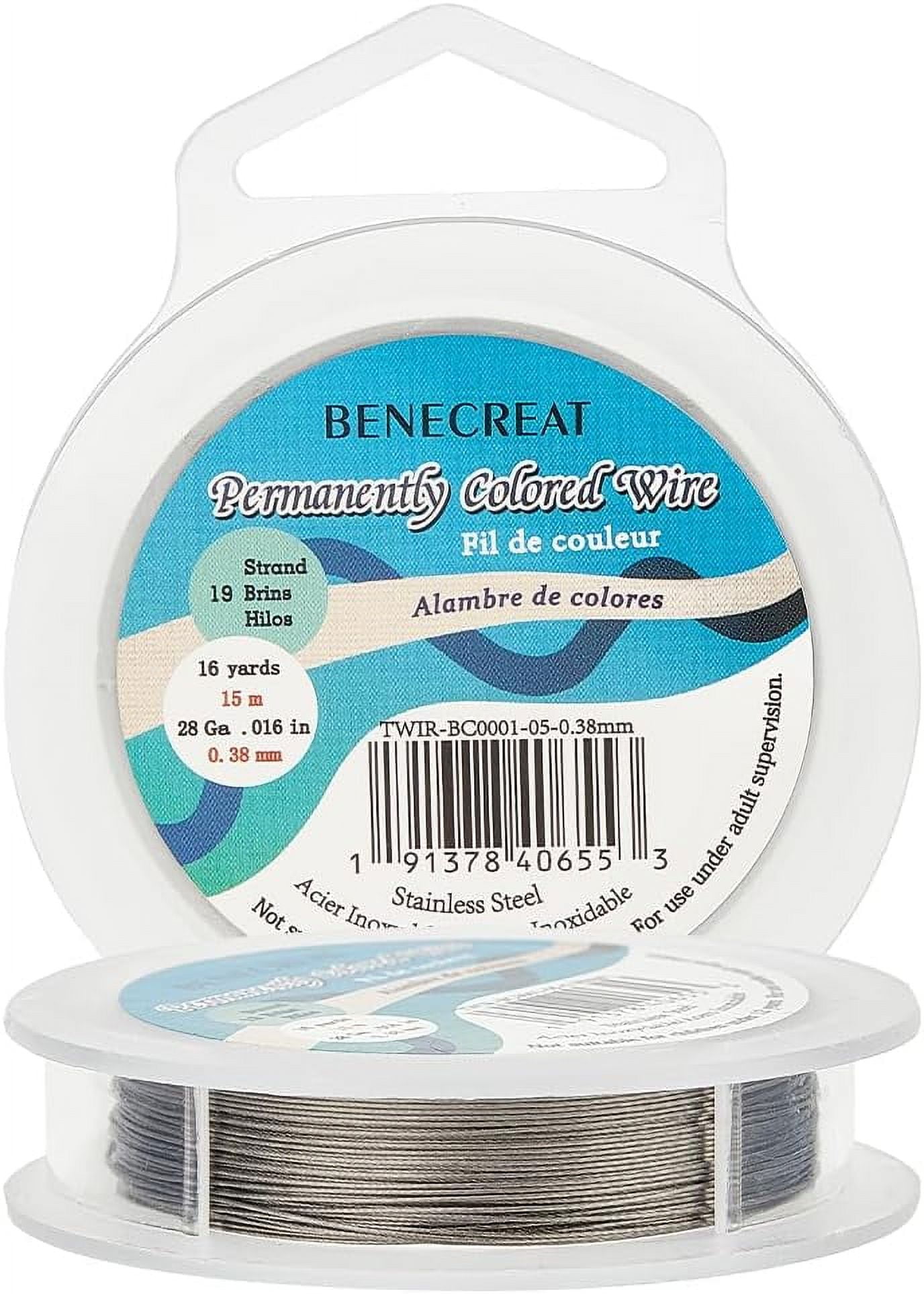 19 Strands Bead String Wire (0.015 inch/0.38mm 49FT) Nylon Coated ...