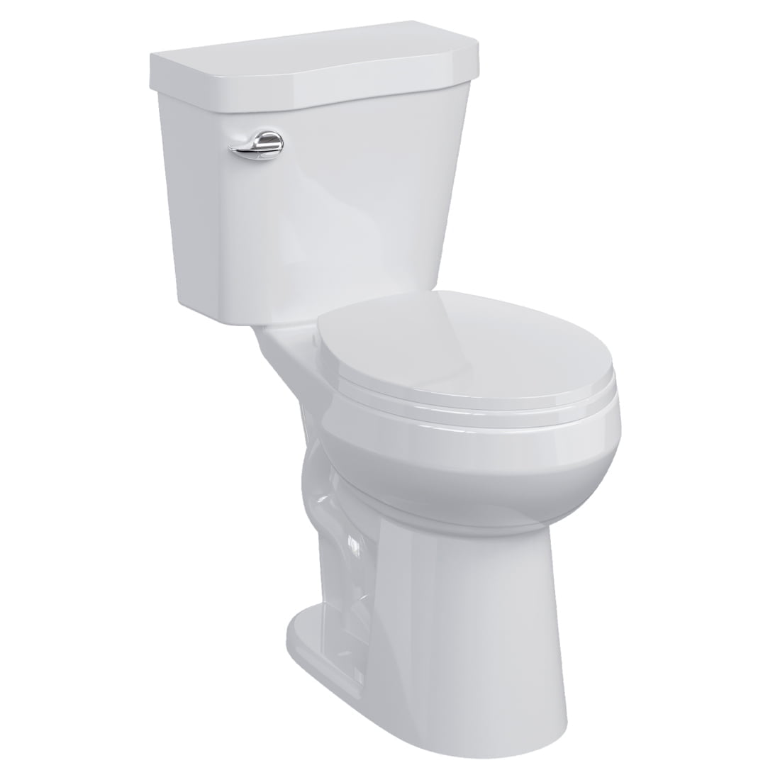 19" Toilet, Round Toilets for Bathrooms, Two-Piece Toilet with Soft ...