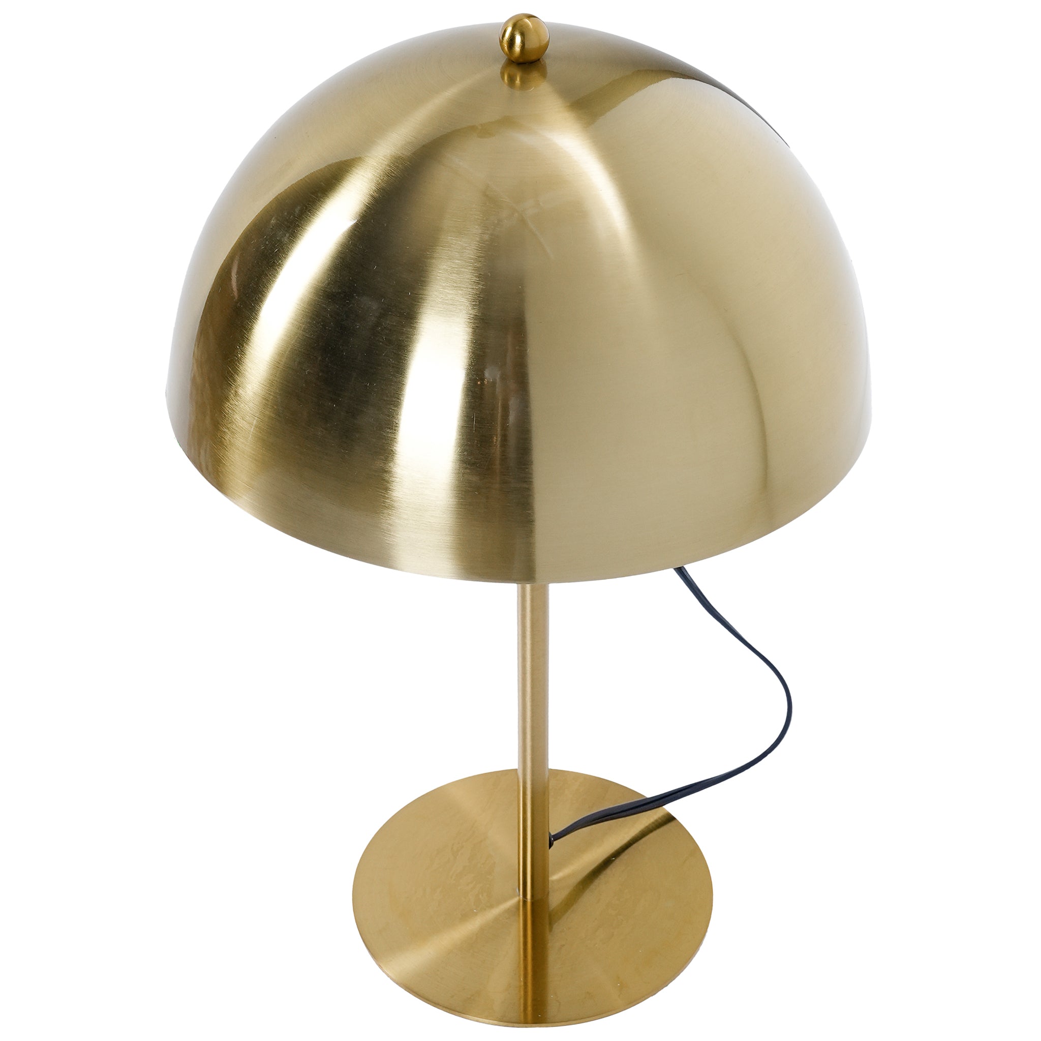 19" Tundra Table Lamp - Gold & White Dual Shade, Inline Dimmer (E12 ...