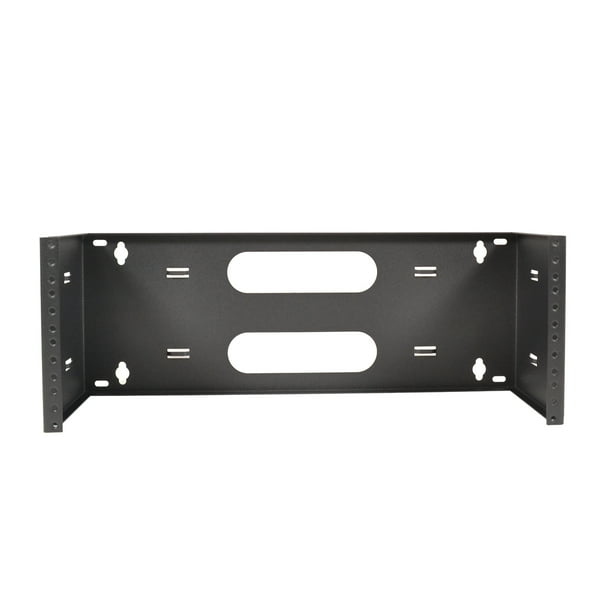 19" Two Space 4U Steel Wall Mount Hinged Swing Out Patch Panel Bracket 6" Deep - Walmart ...