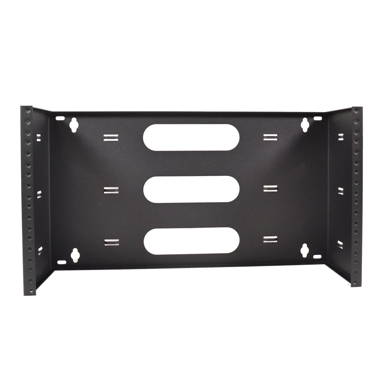 19" Two Space 6U Steel Wall Mount Hinged Swing Out Patch Panel Bracket ...