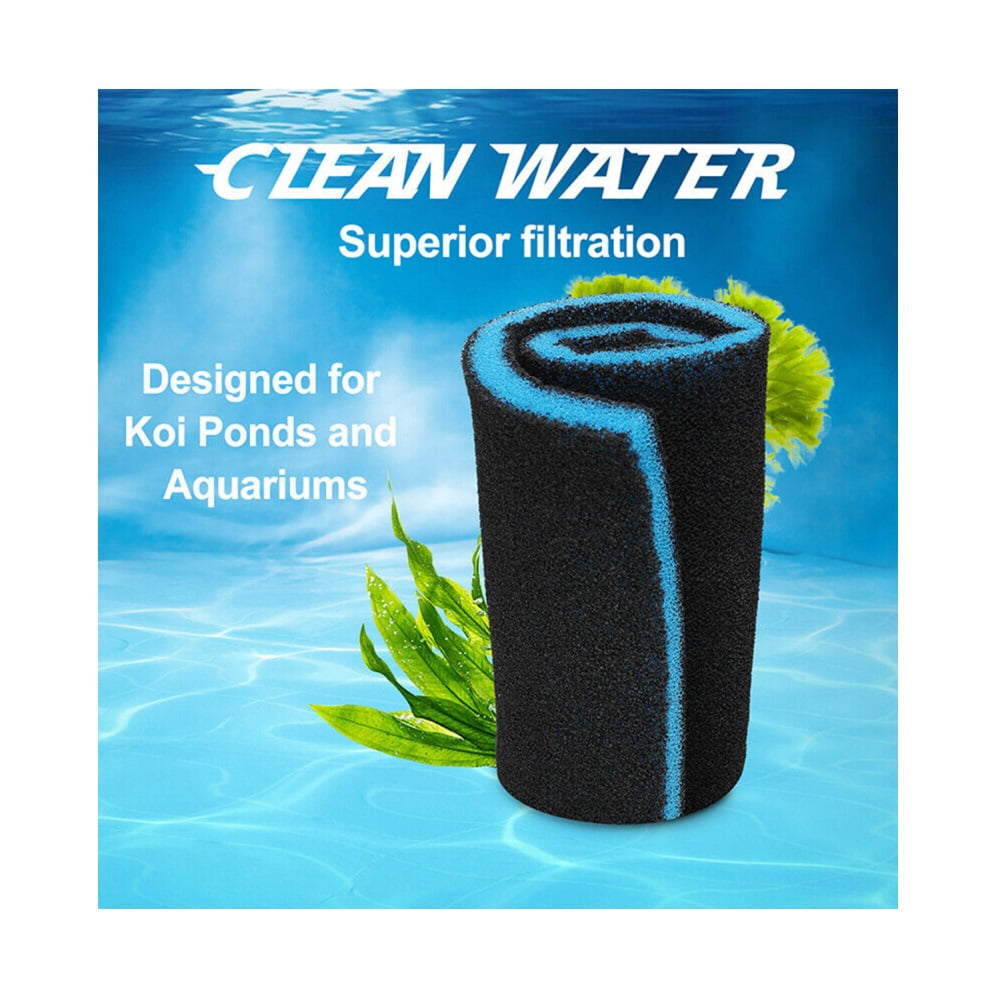 19 by 16 Inches Activated Carbon Filter Pad Aquarium Bio Sponge Foam ...