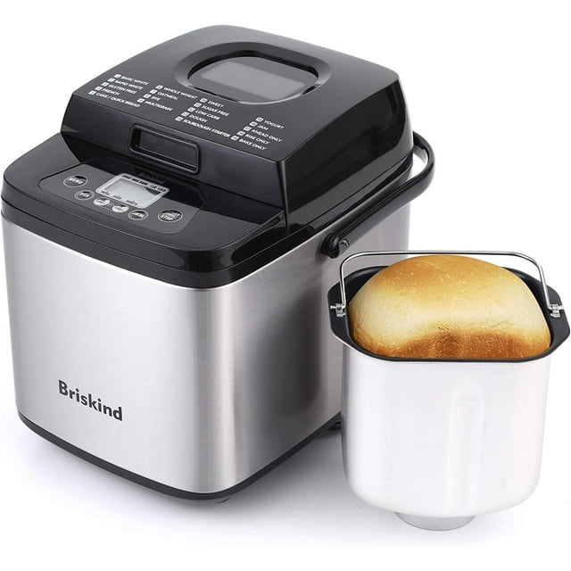 19-in-1 Compact Bread Maker Machine, 1.5 lb / 1 lb Loaf Small Breadmaker with Carrying Handle ...