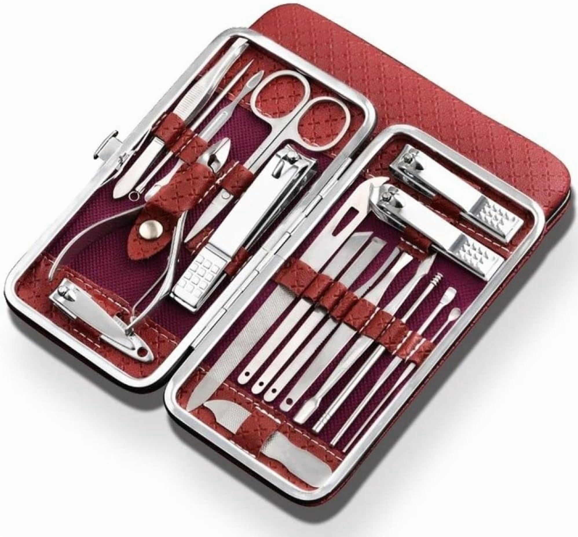 19 in 1 Professional Nail Clippers Pedicure Kit, Manicure Tool Kit ...