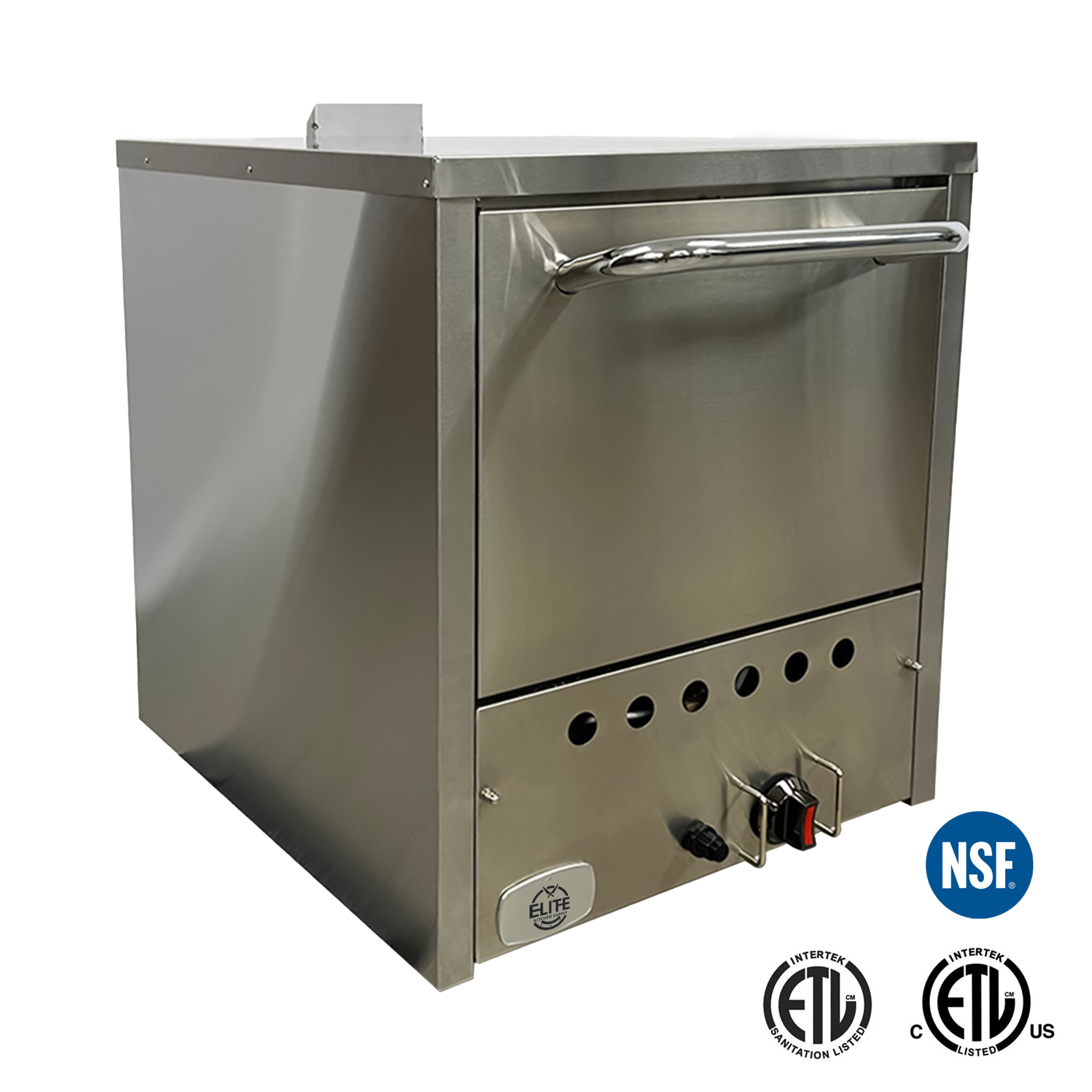 19 in. Commercial Countertop Pizza Oven, 200W Gas Pizza Oven, Bakery ...