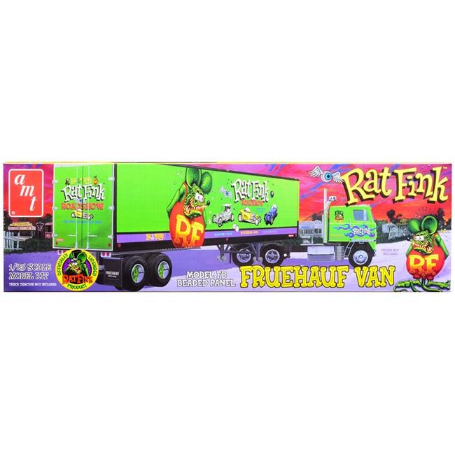 19 in. MFruehauf Fb Beaded Panel Van Trailer Rat Fink Plastic Model Kit ...