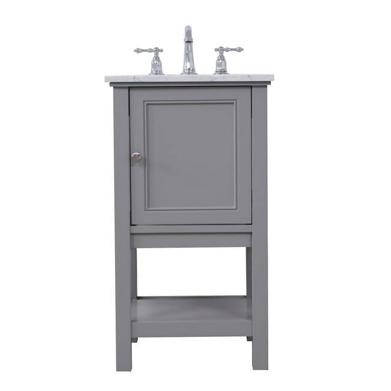 19 in. Metropolis Single Bathroom Vanity Set - Grey - Walmart.com