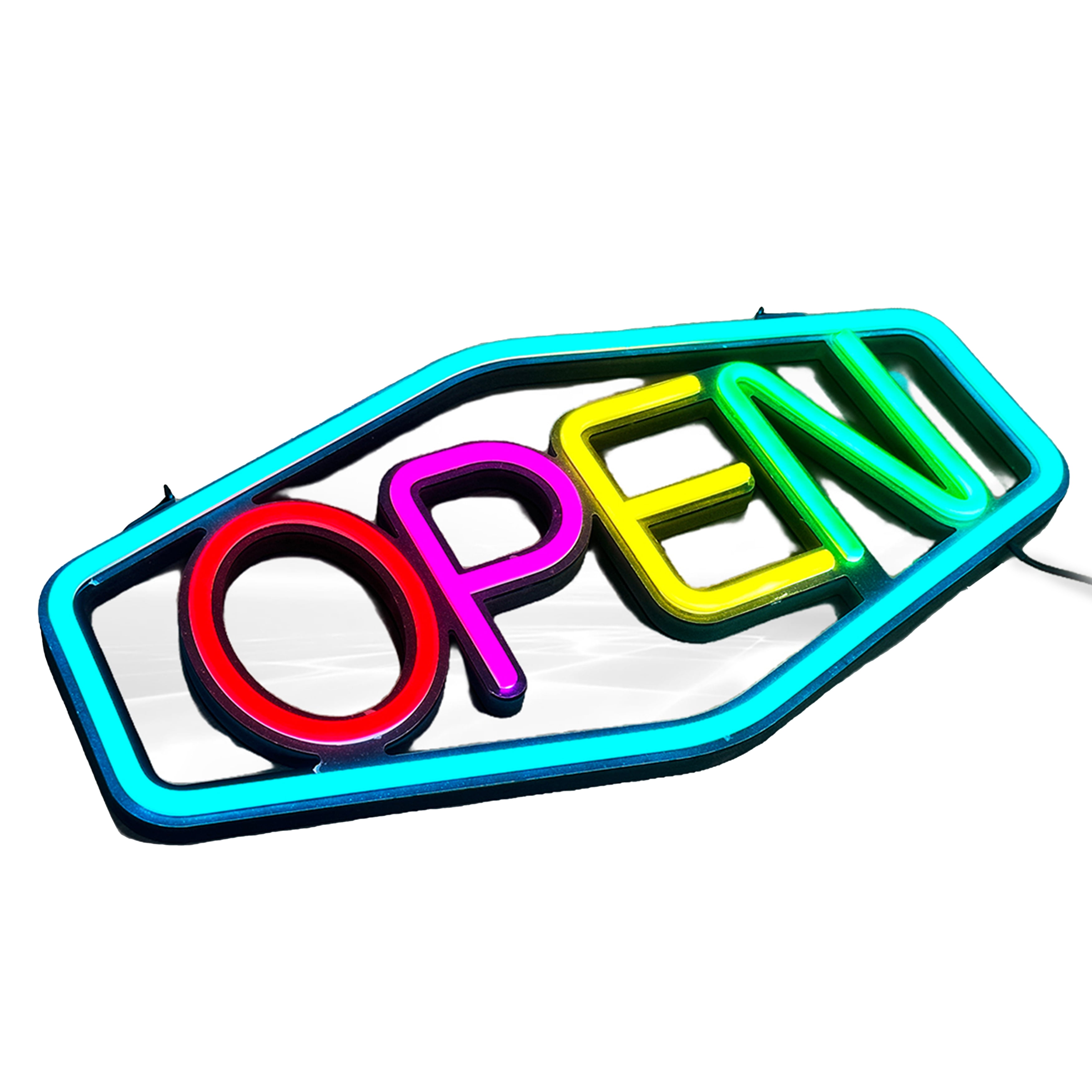 19 in. Open LED Neon Signs LED Neon Light, Open Signs for Business ...