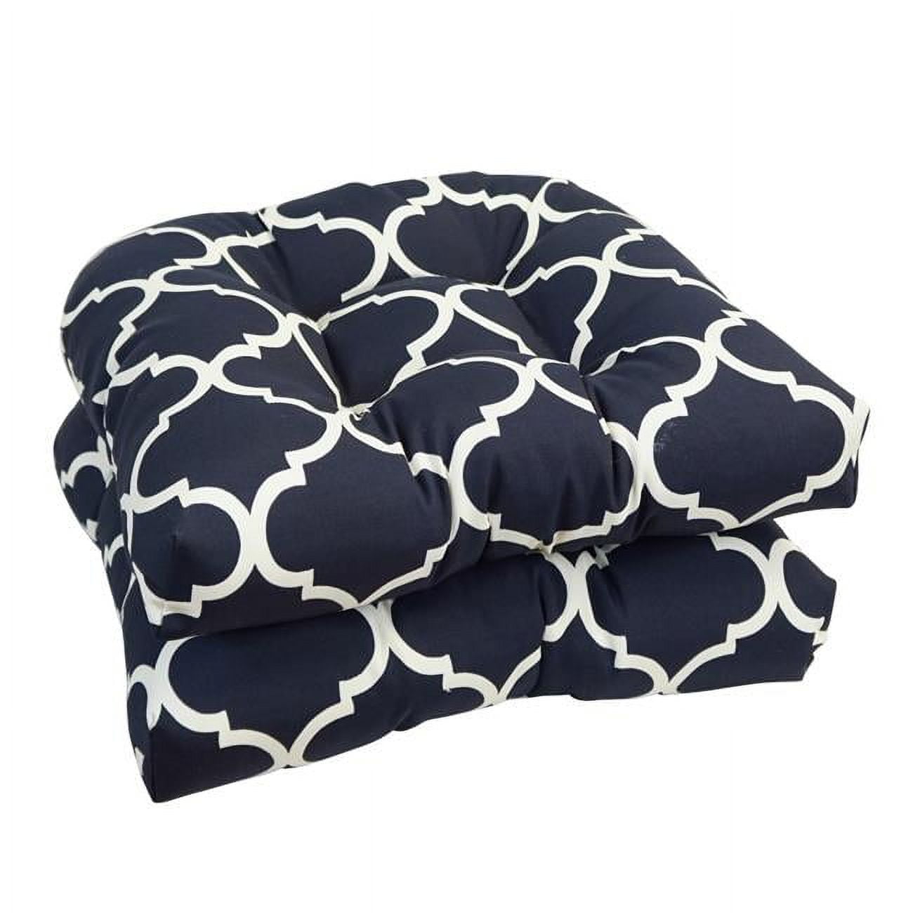 19 in. U-Shaped Dining Chair Cushions, Landview Navy - Set of 4 ...