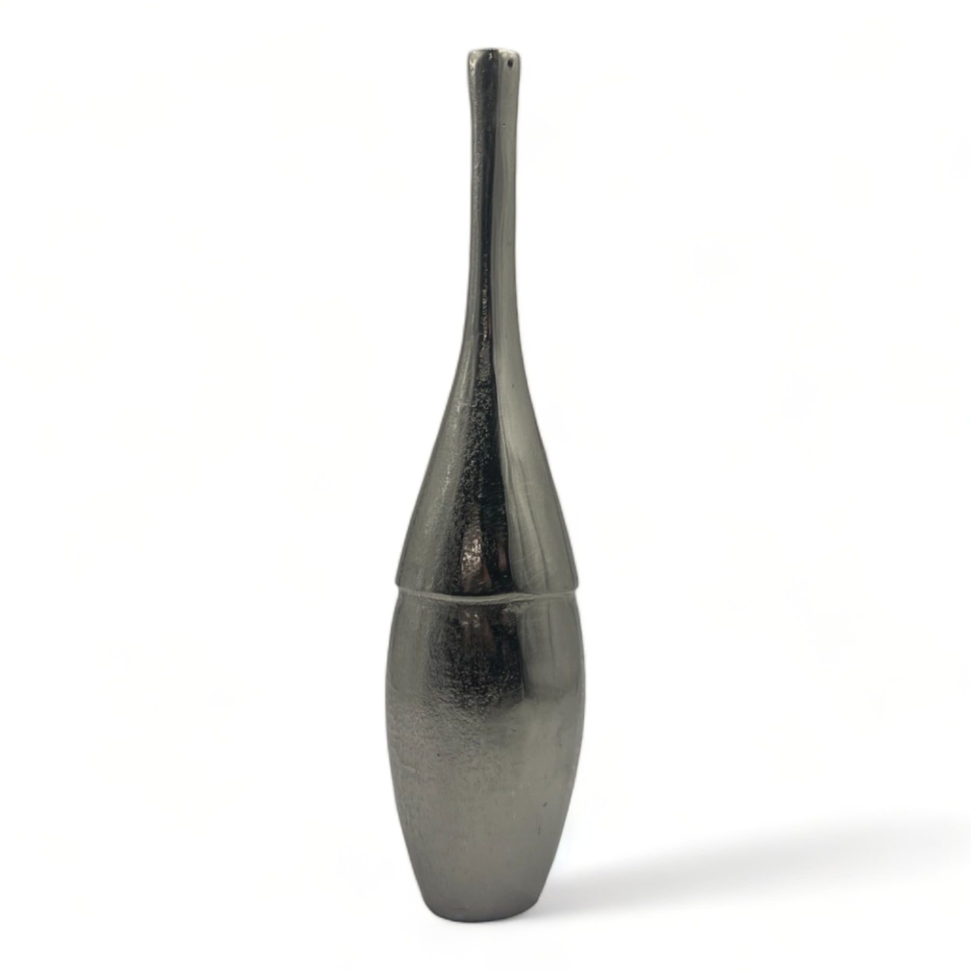 19 inch Nickel Decorative Metal Flower Vase by 90210 Kitchen and Bath ...