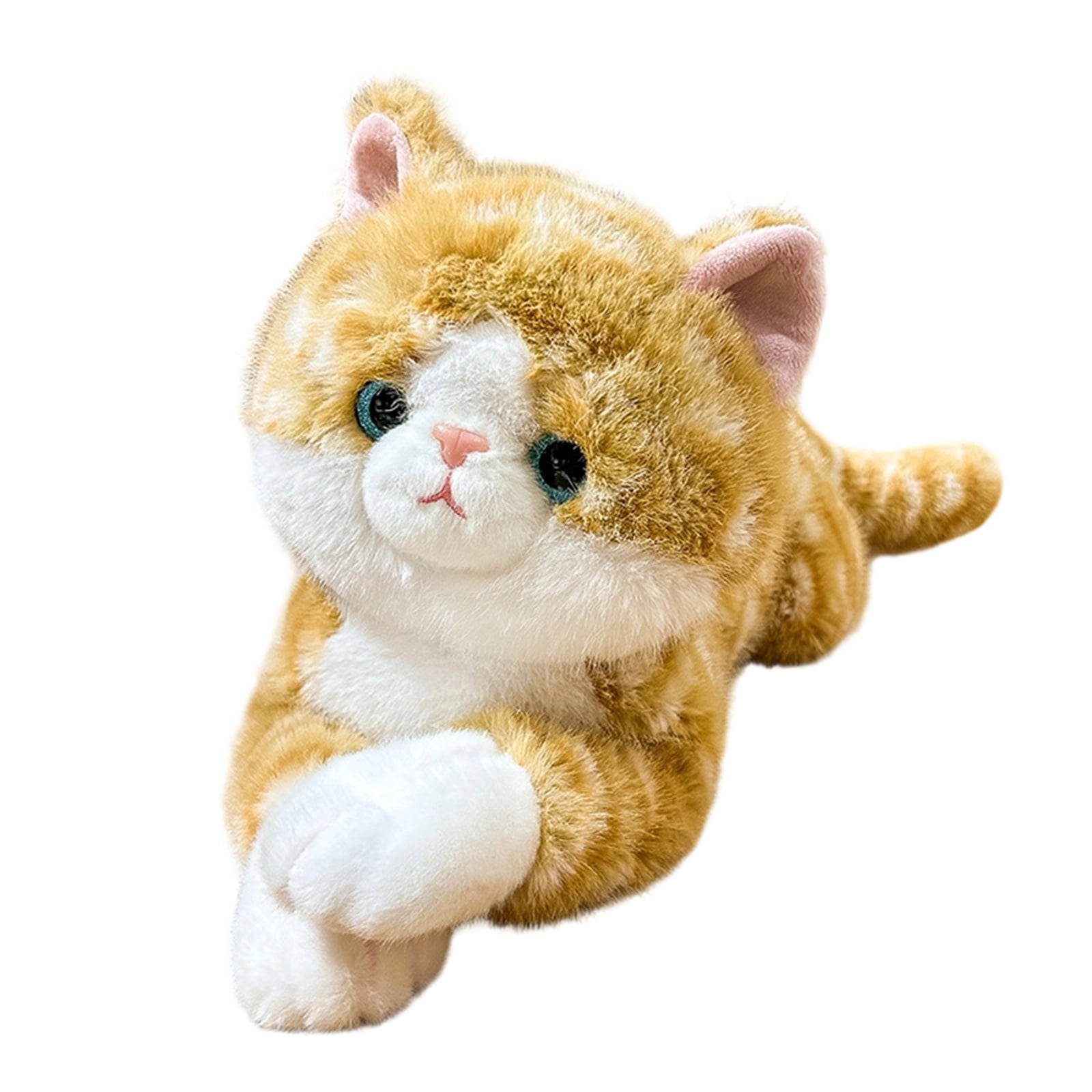 19 inch Orange Cat Plush Doll Realistic Fat Kitten Stuffed Animal Soft ...