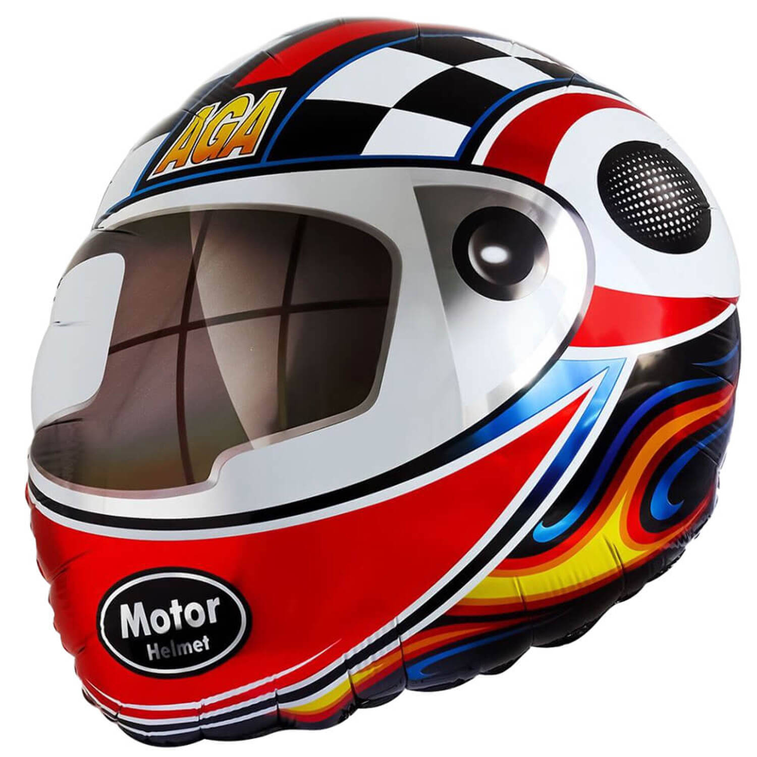 19 inch Racing Helmet Foil Mylar Balloon - Party Supplies Decorations ...