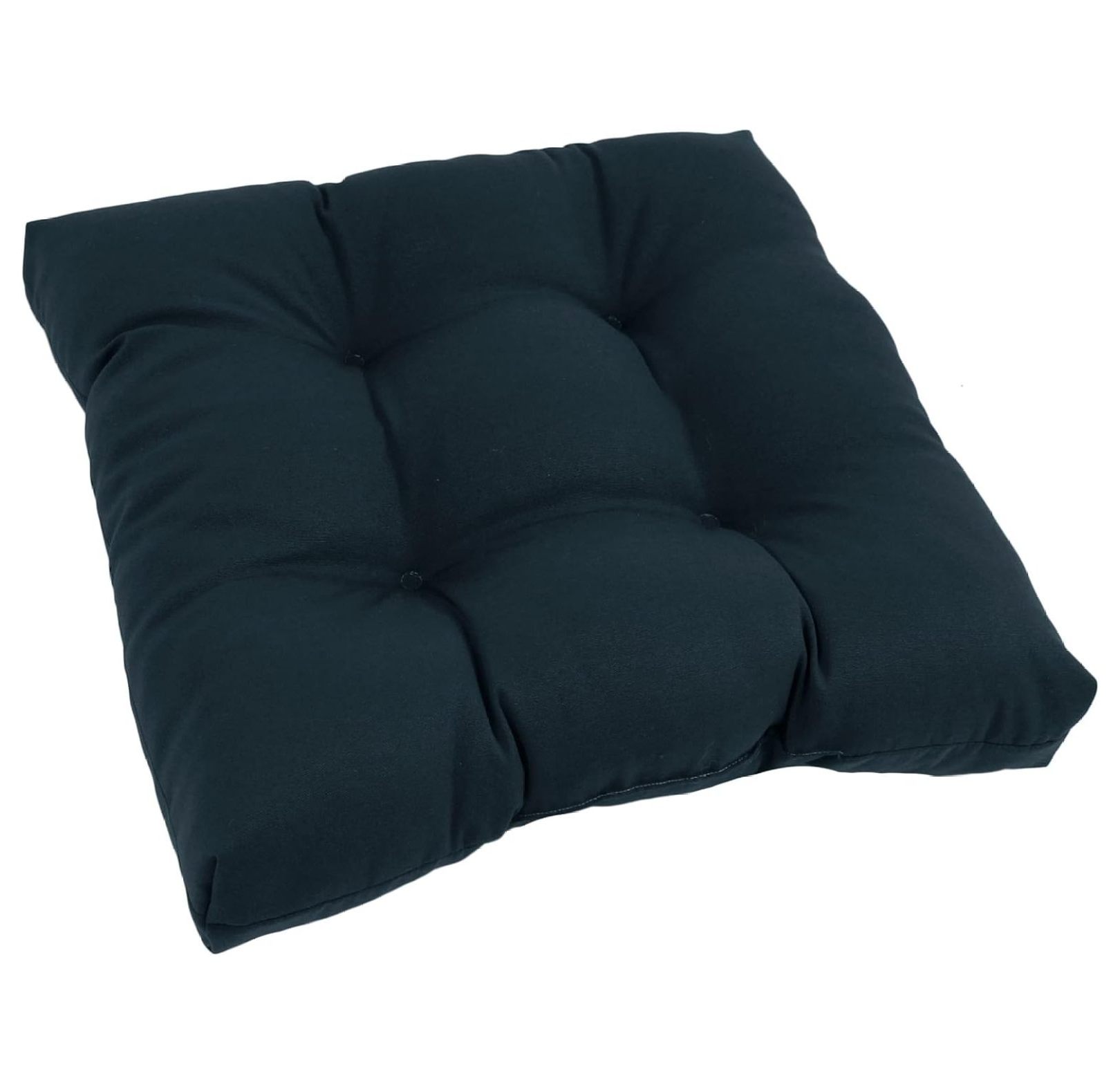 19-inch Twill Square Chair Cushion, 19" x 19", Navy - Walmart.com