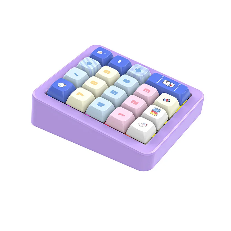19-key Mini Numpad Portable Aluminum Alloy Wired Mechanical Keyboard ...