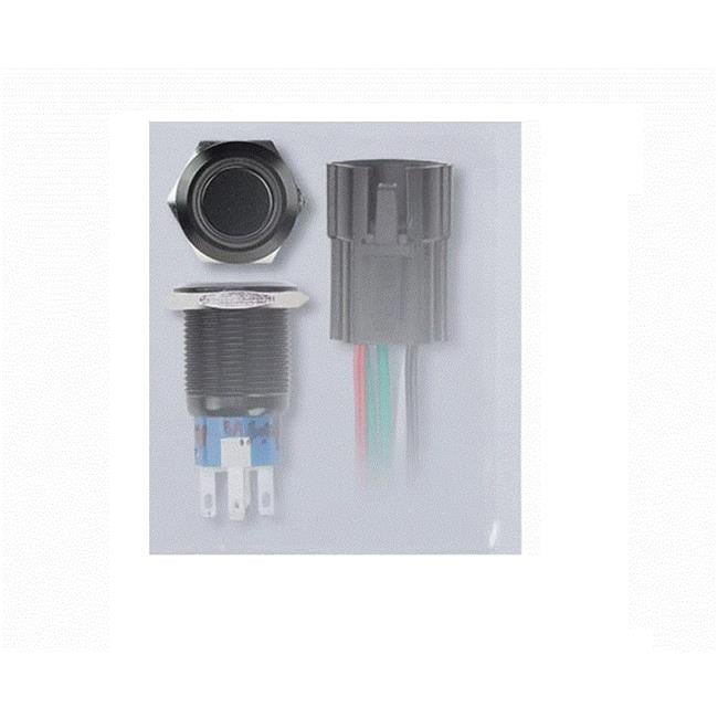 19 mm Black Round Switch with Latch & Harness - Blue - Walmart.com