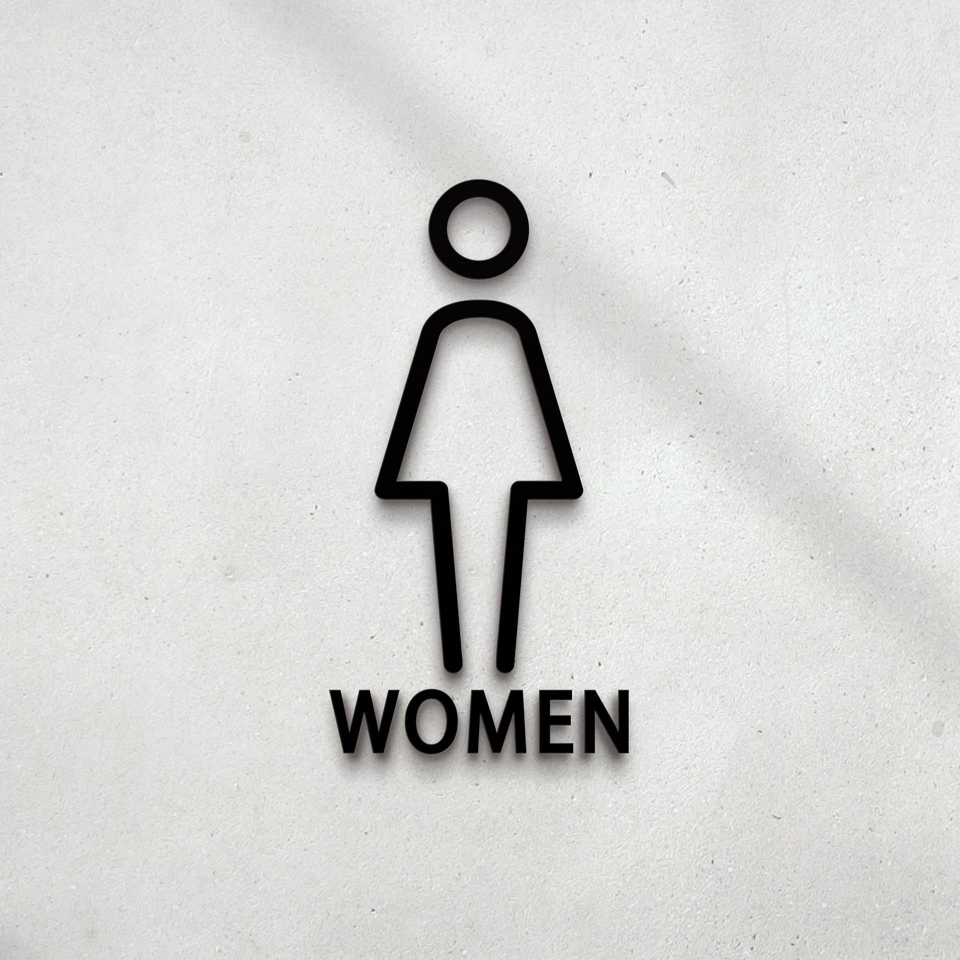 19 x 14 cm personalized toilet signs, toilet signs - normal - porcelain ...