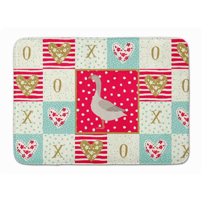 19 x 27 in. Steinbacher Goose Love Machine Washable Memory Foam Mat ...