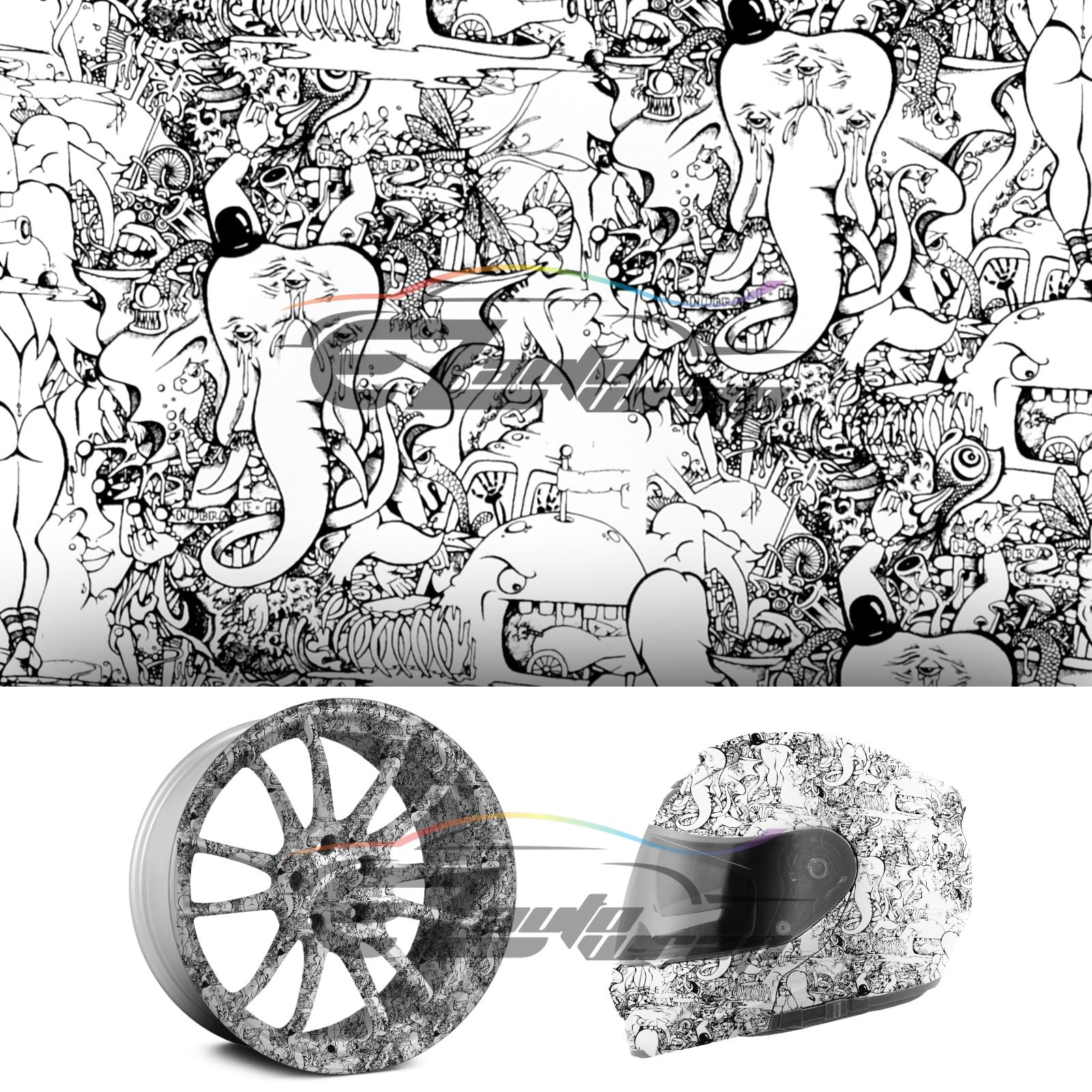 Hydro Dipping Patterns
